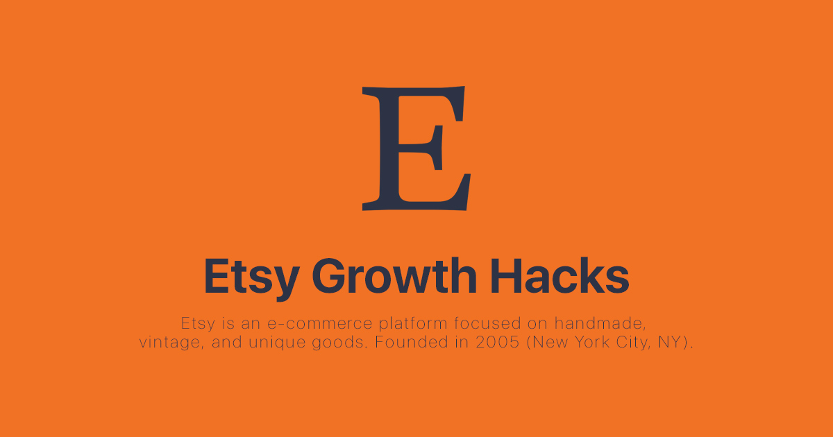 Etsy Growth Study